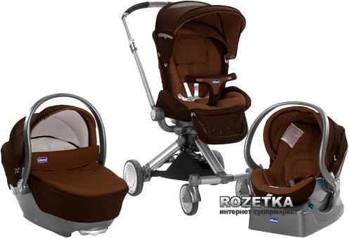 Коляска Chicco Trio I-Move 3 в 1 коричневая (79195.48) – фото, отзывы ...