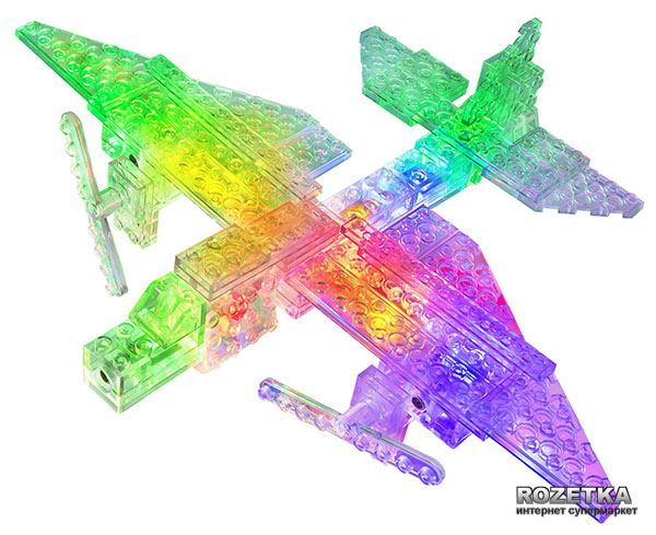 Конструктор Laser Pegs Набор 12 в 1. Грузовой самолёт (1670b) – низкие ...
