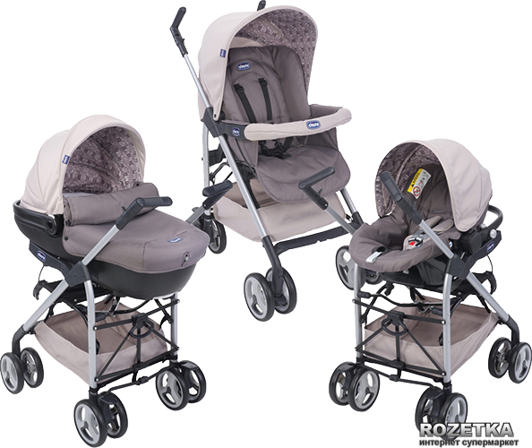 Коляска Chicco Trio Sprint Gray (79365.01) – фото, отзывы ...