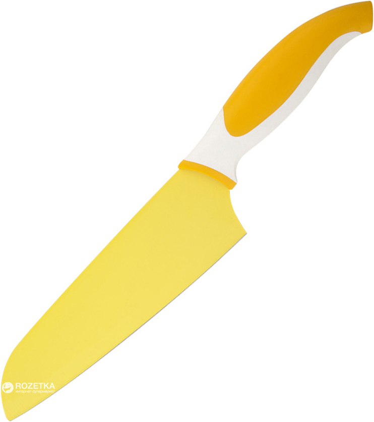 Кухонный нож Granchio Coltello cантоку 178 мм Yellow (88676) – фото ...