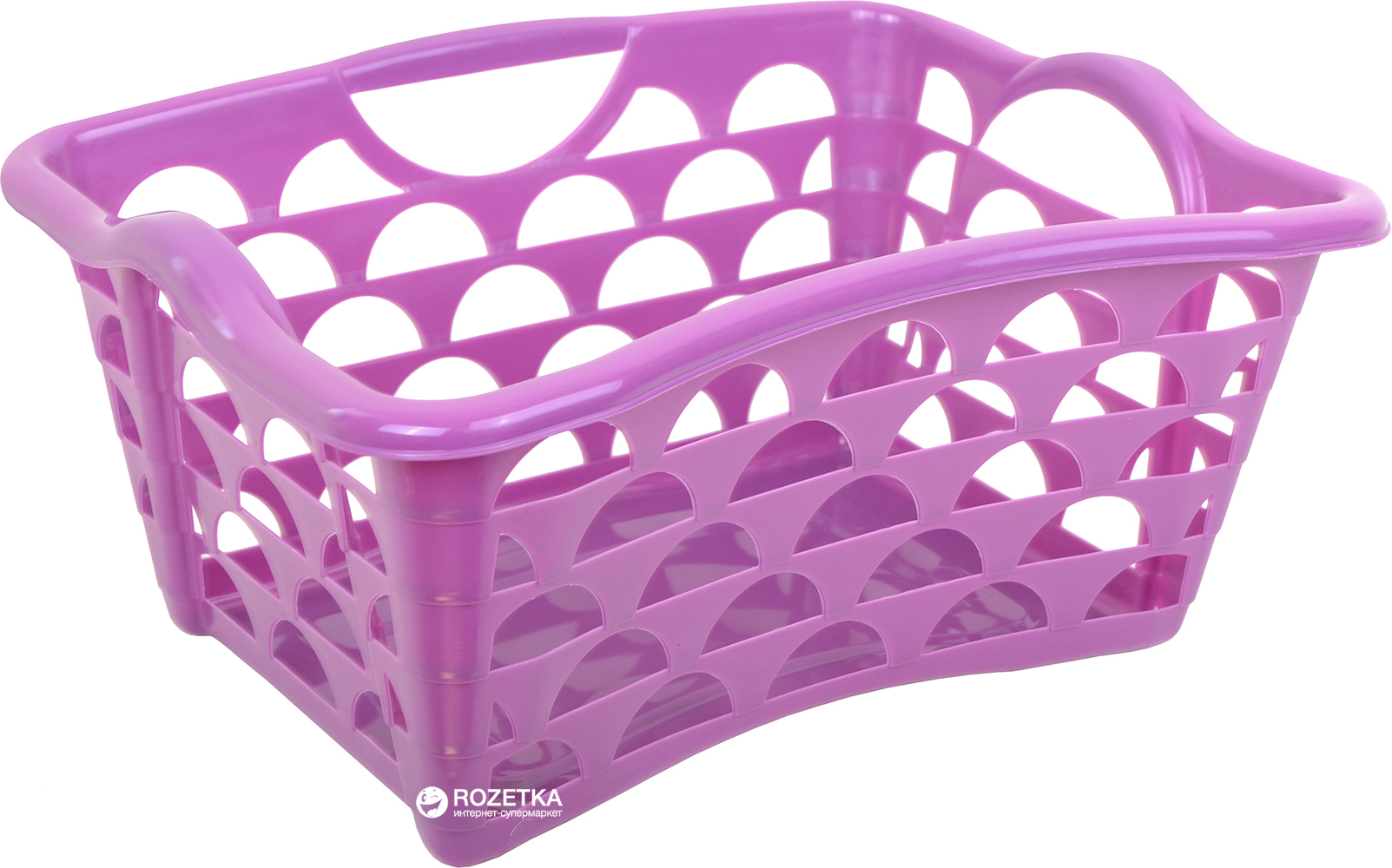 Корзина для белья Ramacciotti Plast Stylus S 25 л 45.5 х 34 х 21.5 см Фиолетовая (1239/purple ...