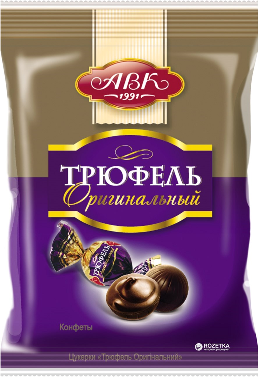 Конфеты АВК Трюфель Оригинальный 200 г (4823015648663_4823085703286 ...