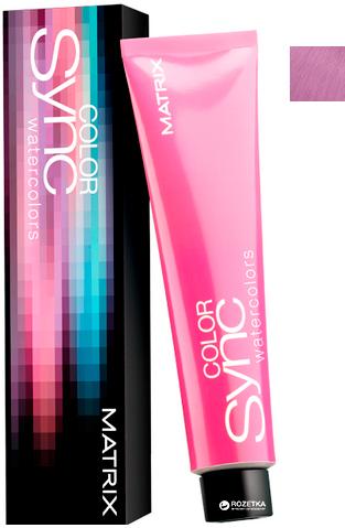 Крем-краска для волос Matrix Color Sync Watercolors Berry Violet 90 мл ...