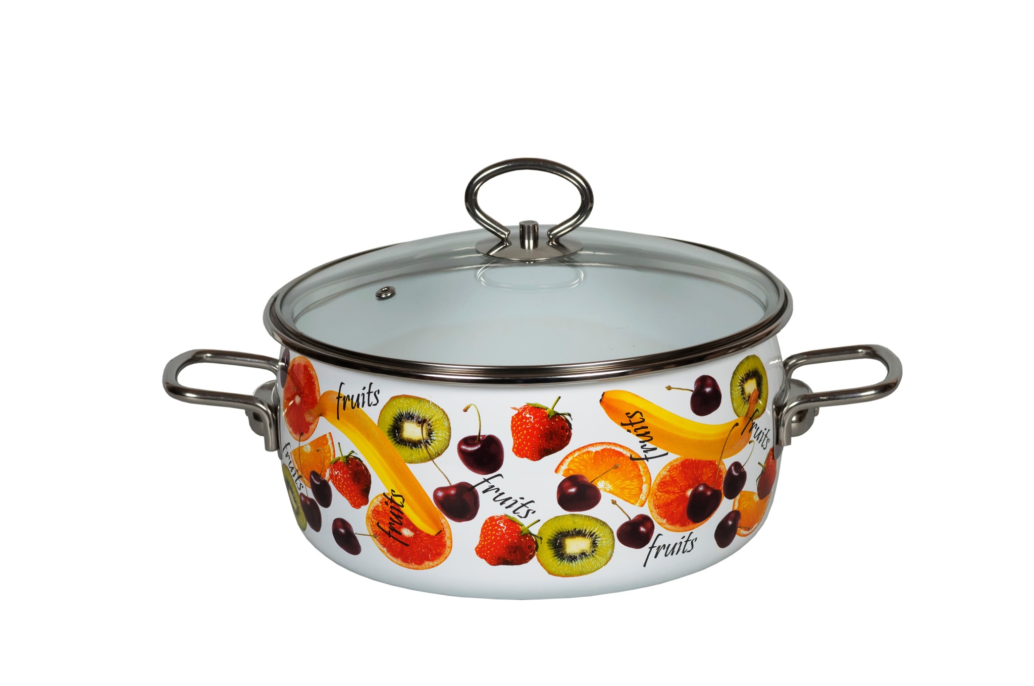 Каструля Vitross з кришкою 20 см-3 л White (Fruits) – низькі ціни ...