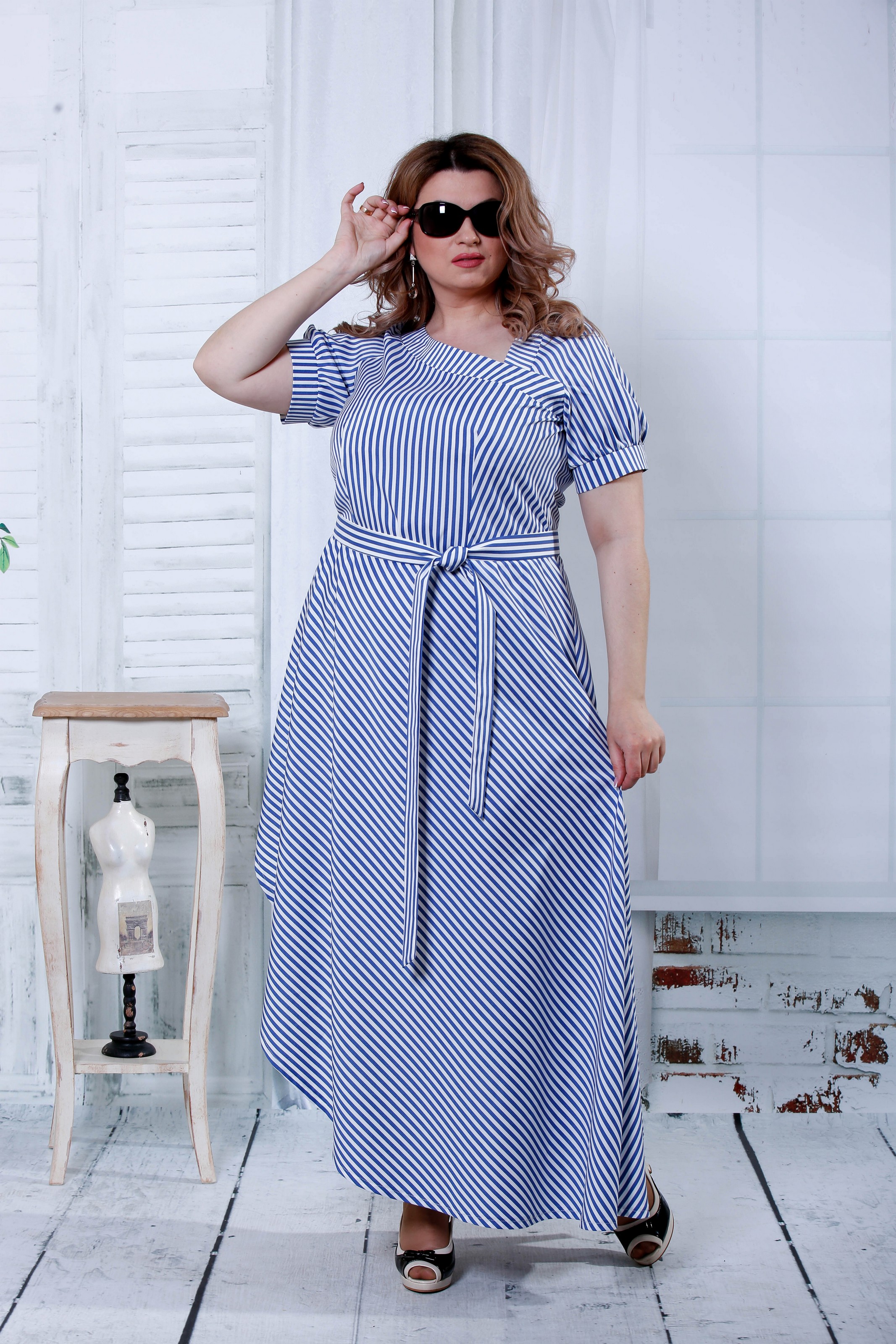 Платье GARRY-STAR 0802-3 48 Голубой – низкие цены, кредит, оплата ...