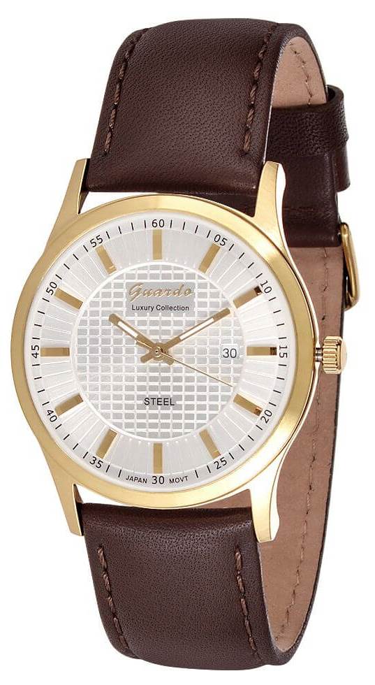 Часы наручные мужские Guardo Гуардо Luxury Stainless Steel кварцевые ...