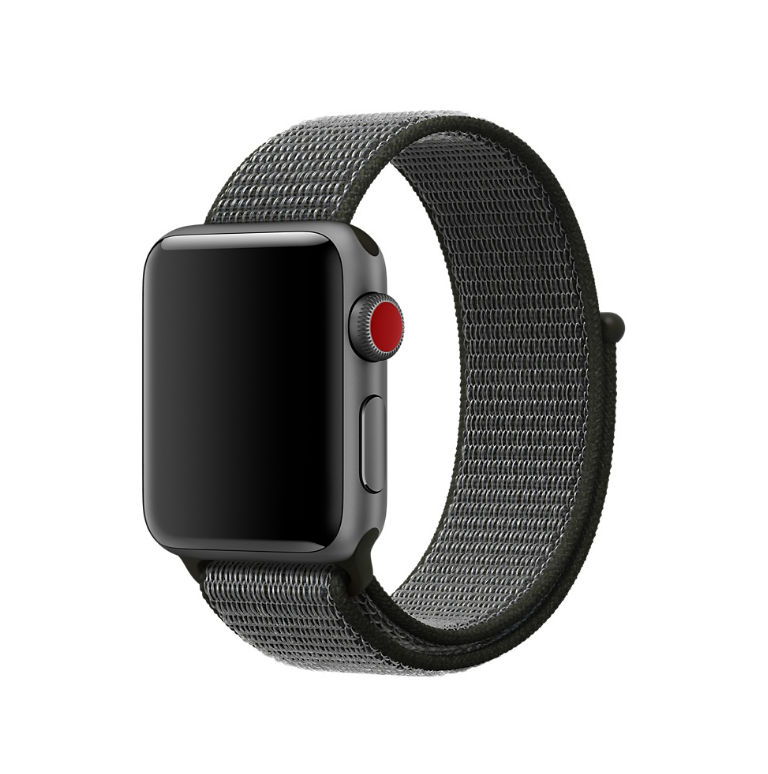 Нейлоновый ремешок для Apple Watch 38mm/40mm Sport Loop Black Colorful ...