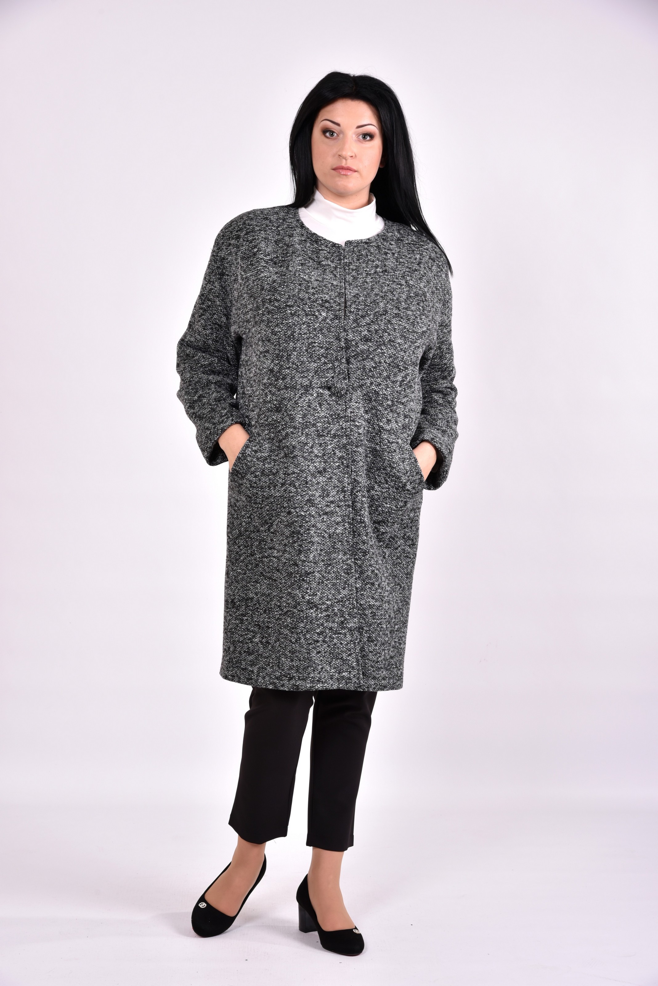 Пальто GARRY-STAR t0602-2 54 Серый от продавца: PlusDress – в интернет ...