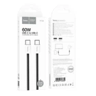 Кабель для зарядки телефона Hoco X104 Type-C to Type-C 60W 100 см ...